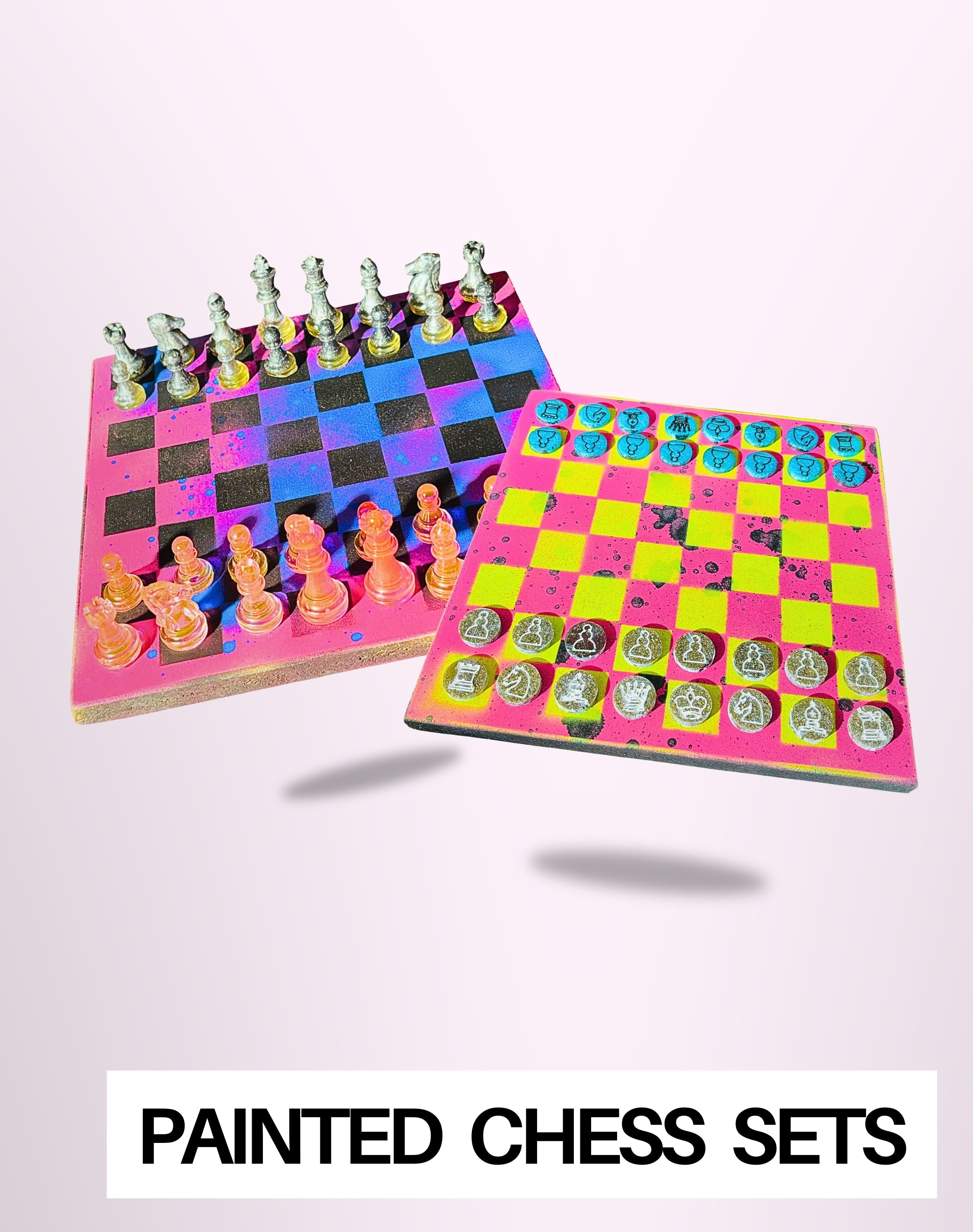 Painted Chess Sets | Colorful & Artistic Chess Boards – Sunset Chess