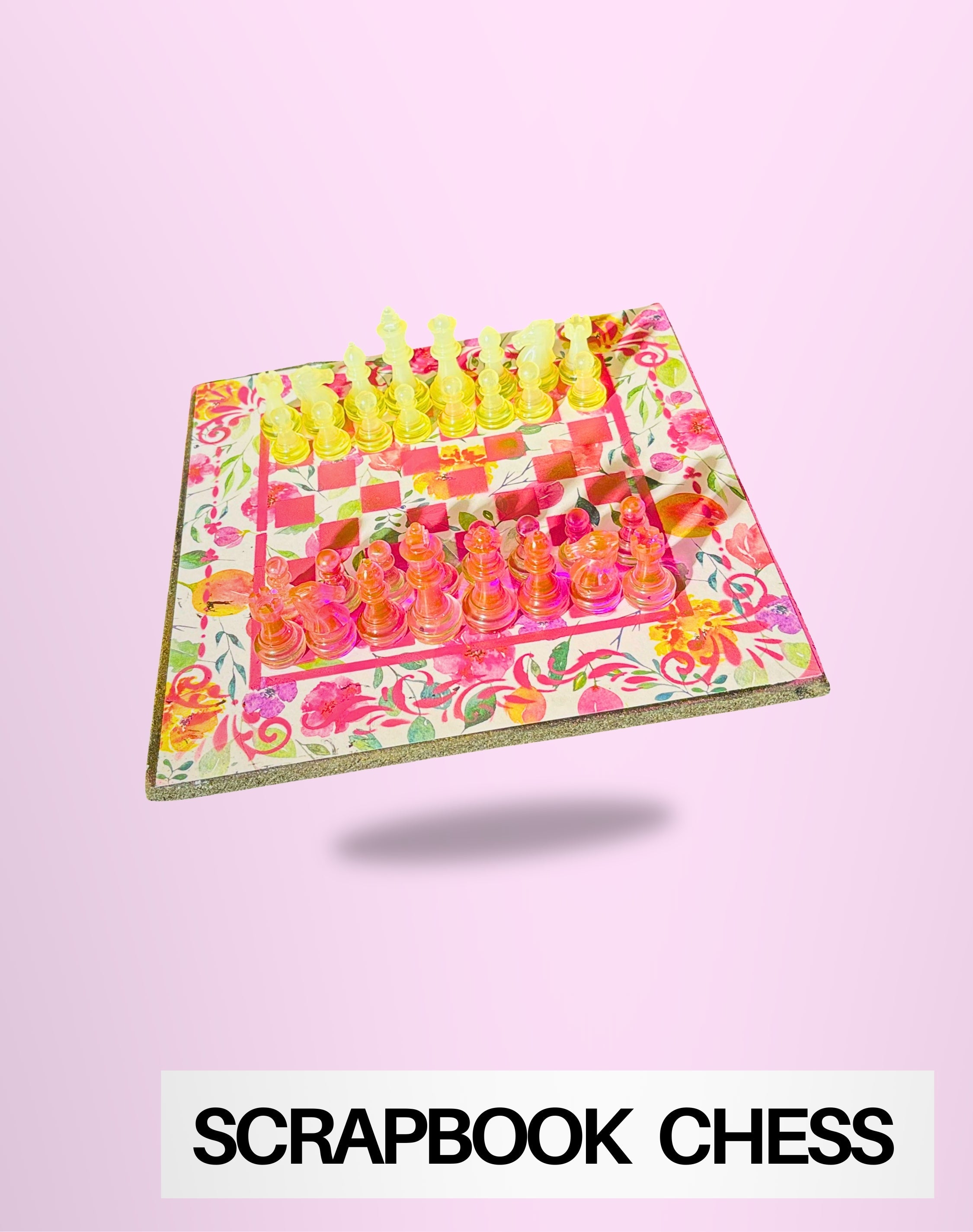 Scrapbook Chess Sets | Unique Art-Covered Chess Sets – Sunset Chess